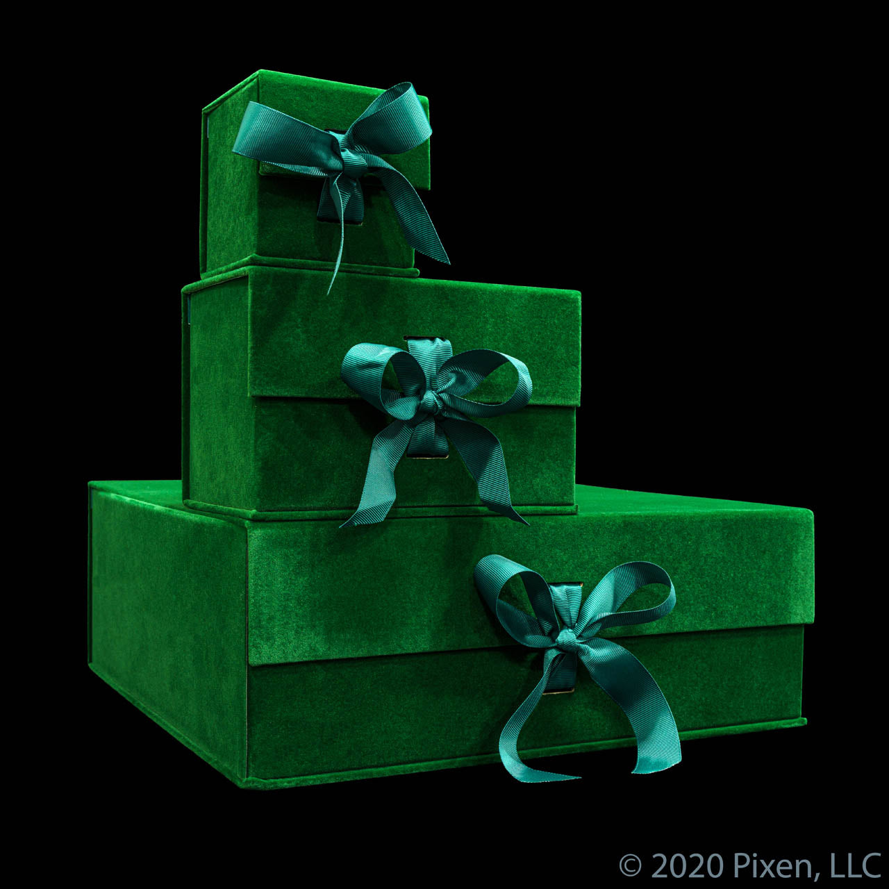 Pixen Green Velvet Christmas Gift Box (S, M, L) – HouseOfPixen